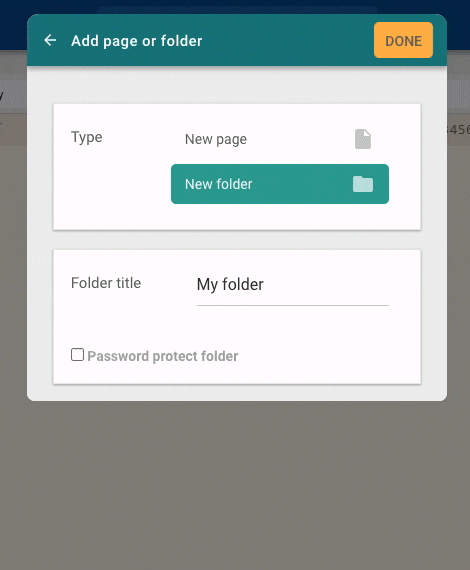 Password protected folders | BaseKit