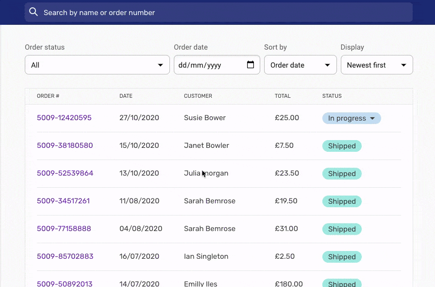 Store order page improvements | BaseKit
