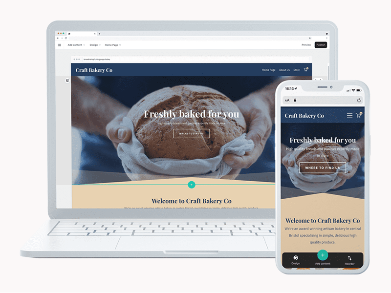 Responsive typography and simplified section controls | BaseKit | White ... Responsive typography and simplified section controls | BaseKit | White ...